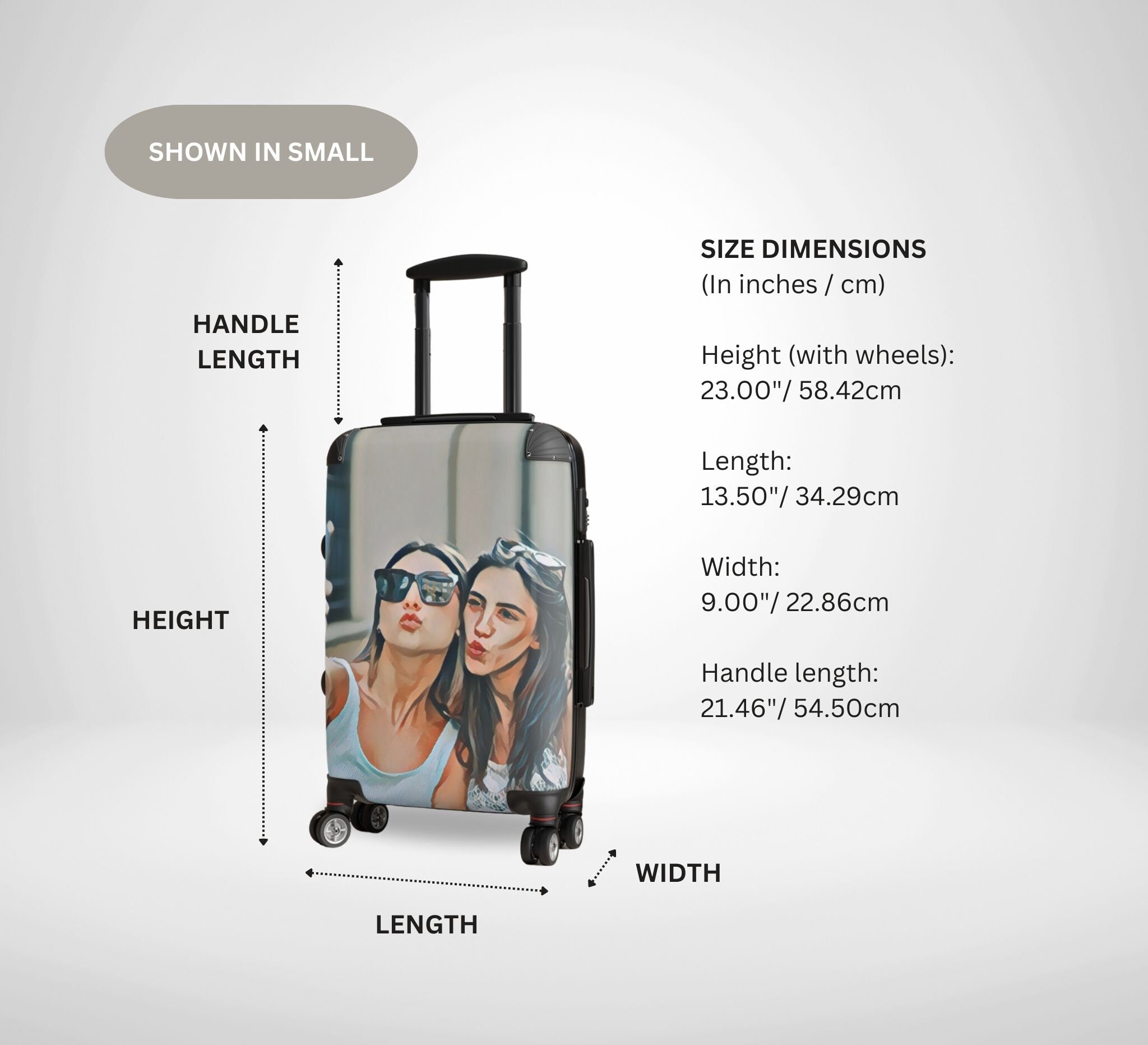 Personalized Suitcase Gift, Custom Photo Luggage, Personalised Photo ...