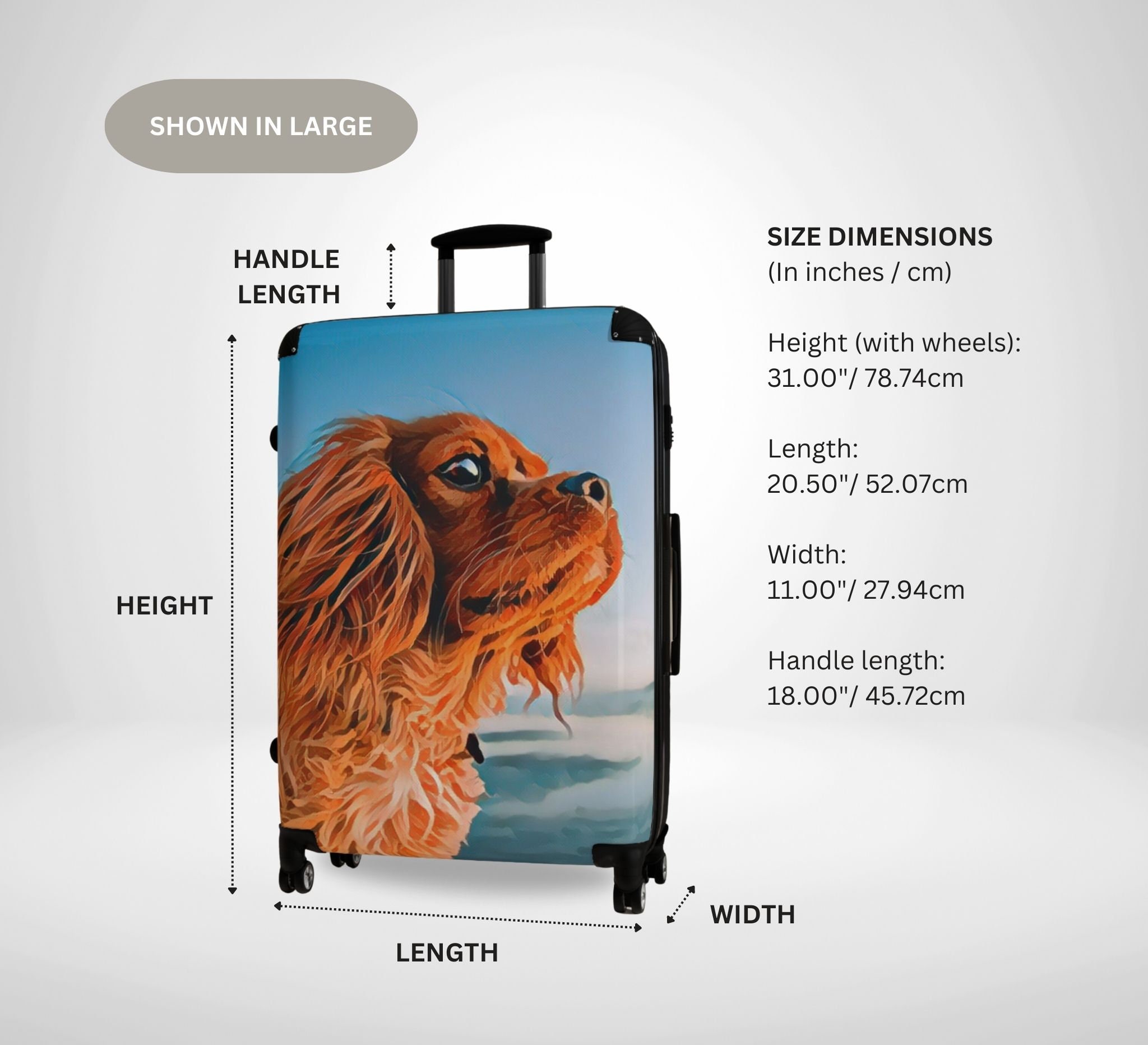 Personalized Suitcase Gift, Custom Photo Luggage, Personalised Photo ...