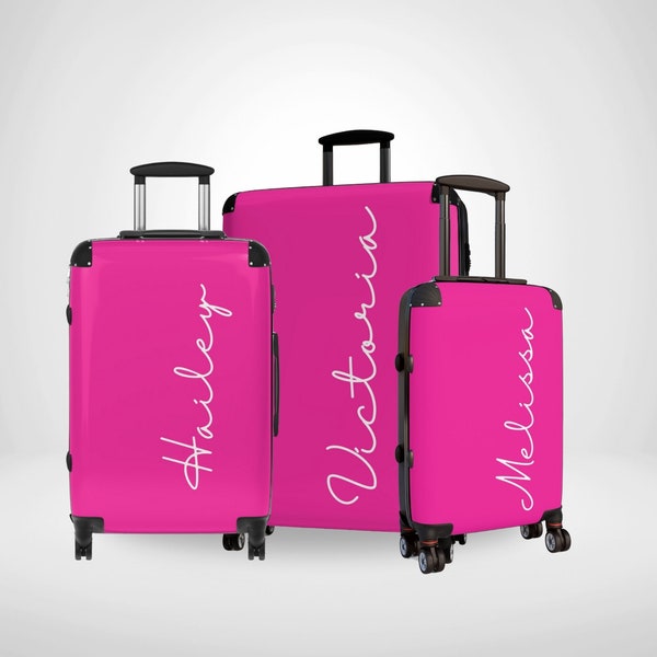 Pink Suitcase - Etsy
