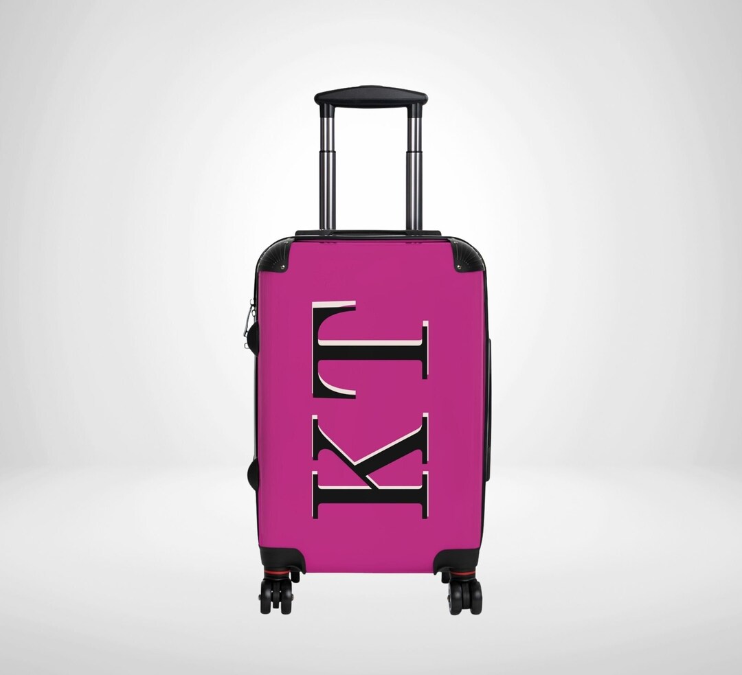 Custom Initial Suitcase Luggage, Personalisable Bold Lettering Hard ...