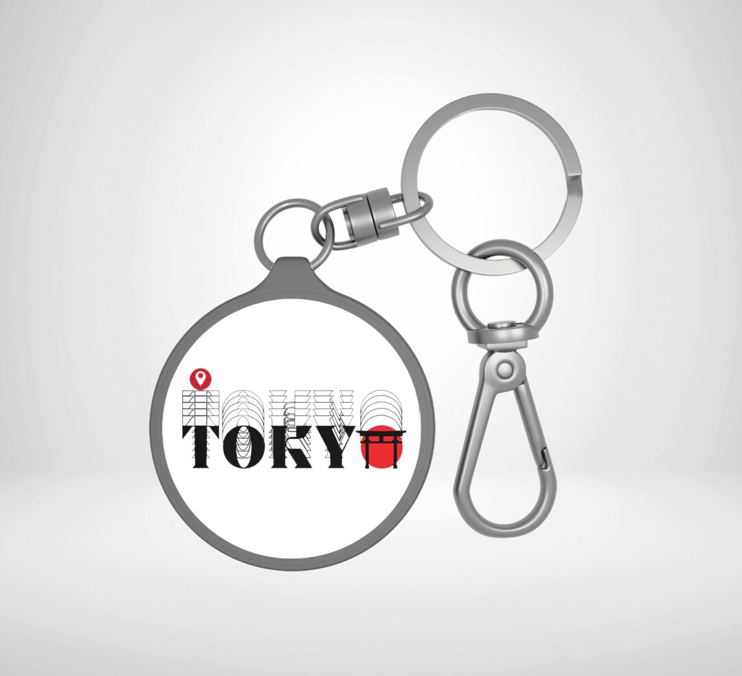 Tokyo Japan Keyring, Japanese Travel Location Keychain, Asian City ...