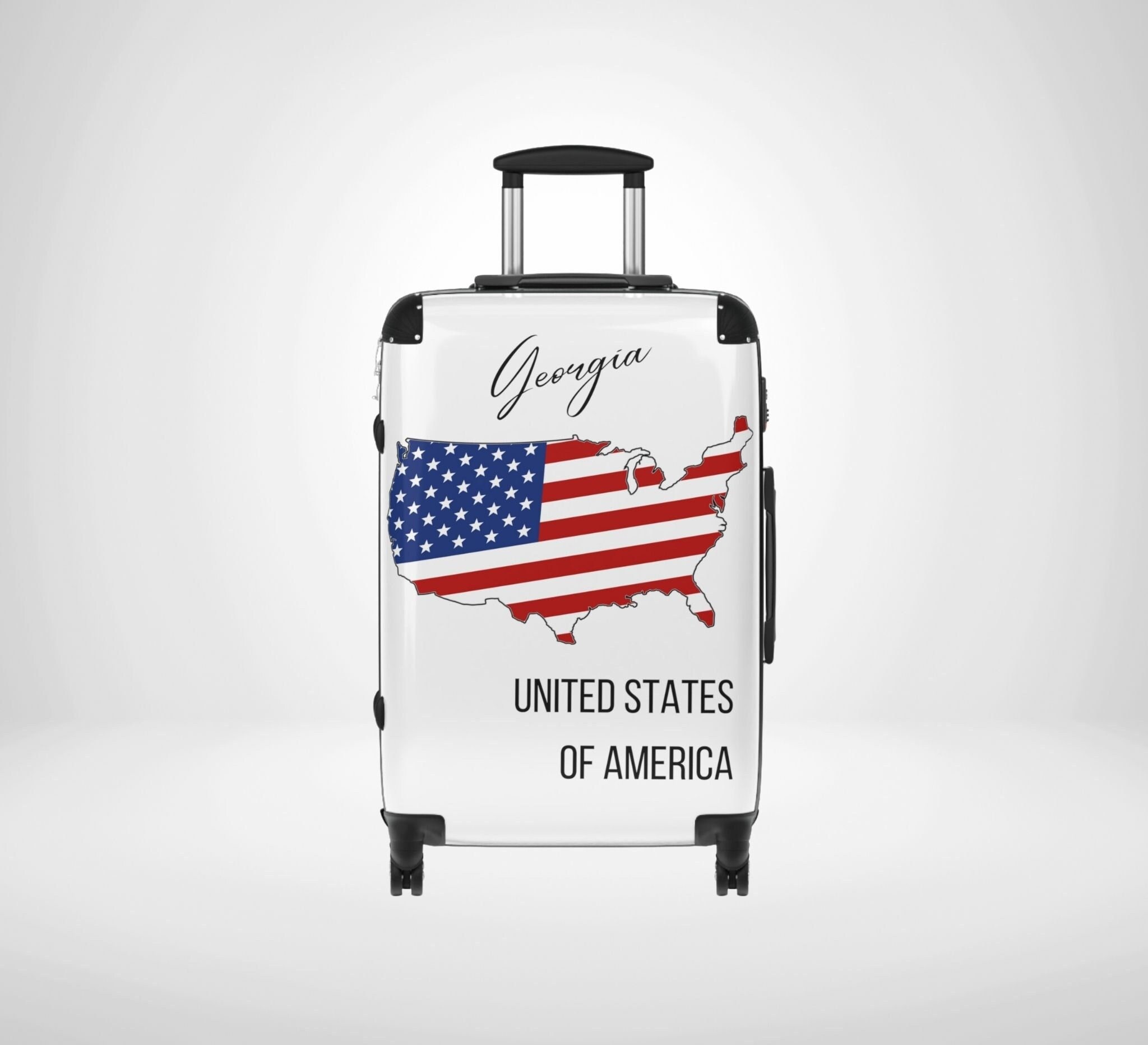 Customized USA Map Suitcase With Personalized Name, United States of ...