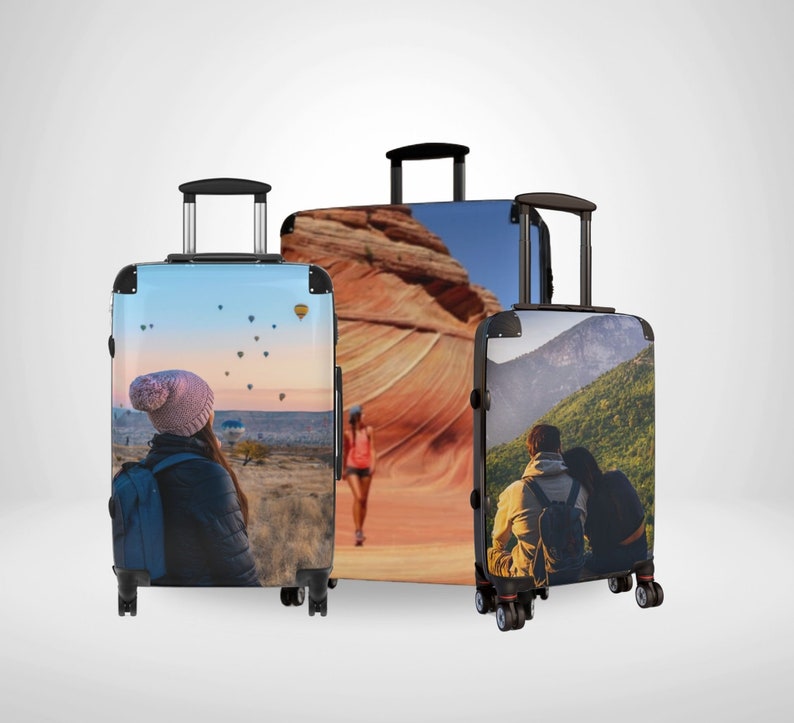 Personalized Suitcase Gift, Custom Photo Luggage, Personalised Photo ...