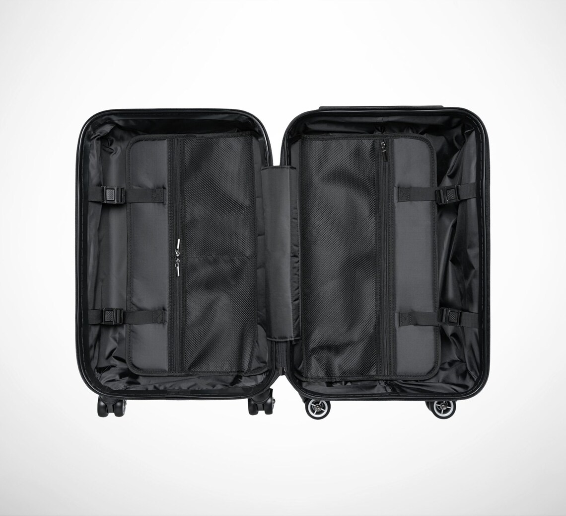 Personalized Letter Name Luggage Custom Grey Stylish Hard - Etsy