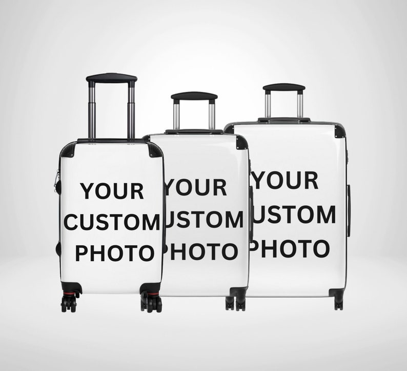 Personalized Suitcase Gift, Custom Photo Luggage, Personalised Photo ...