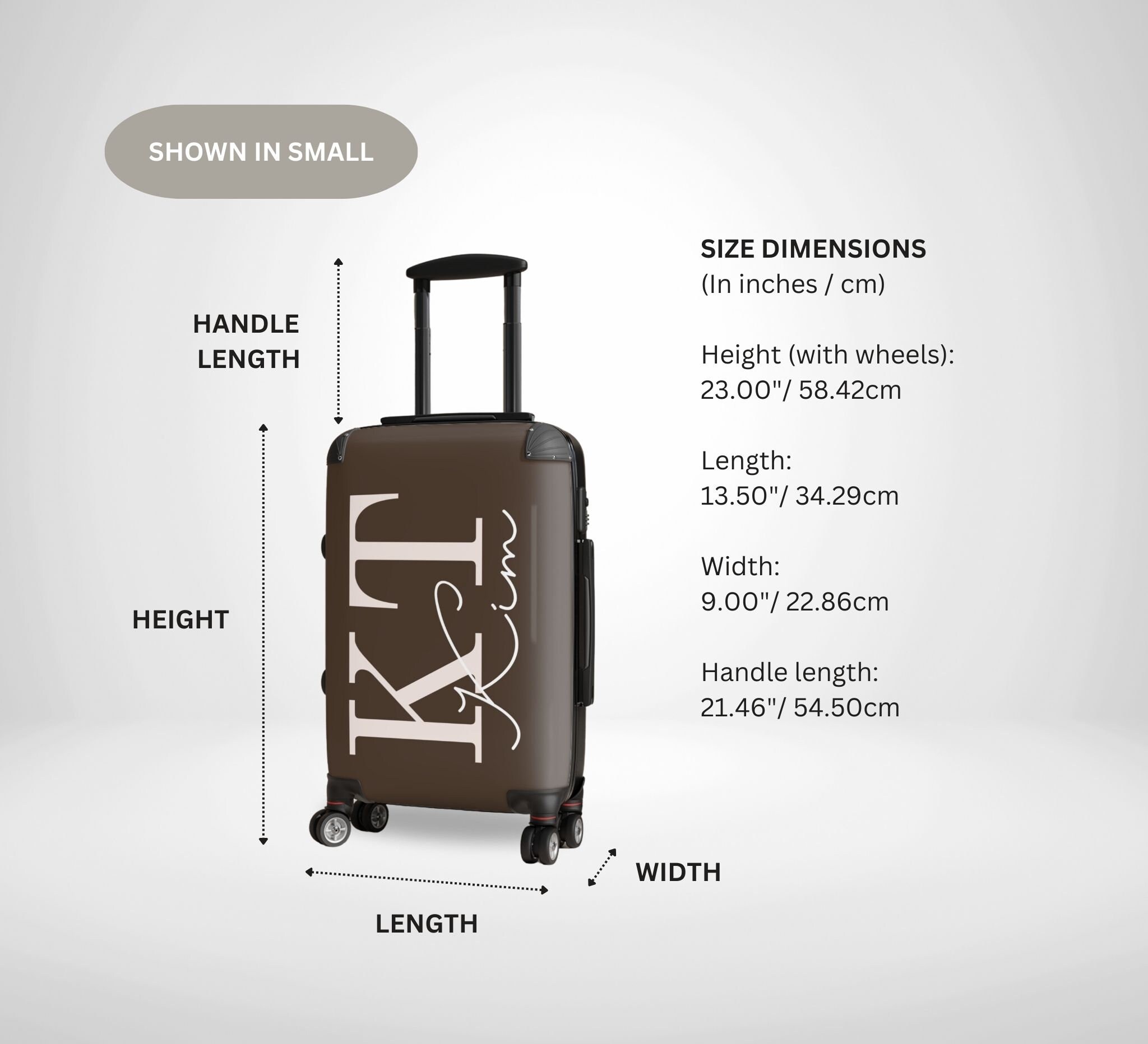 Custom Signature Initial Name Personalisable Luggage, Stylish Autograph ...