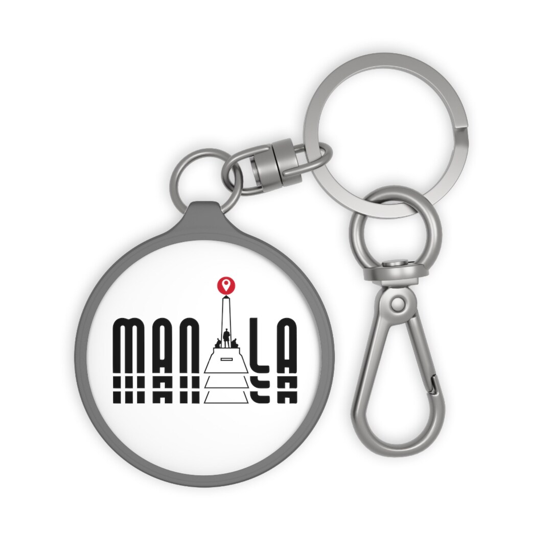 Manila Philippines Keyring, Asia Travel Location Pin Keychain, City ...