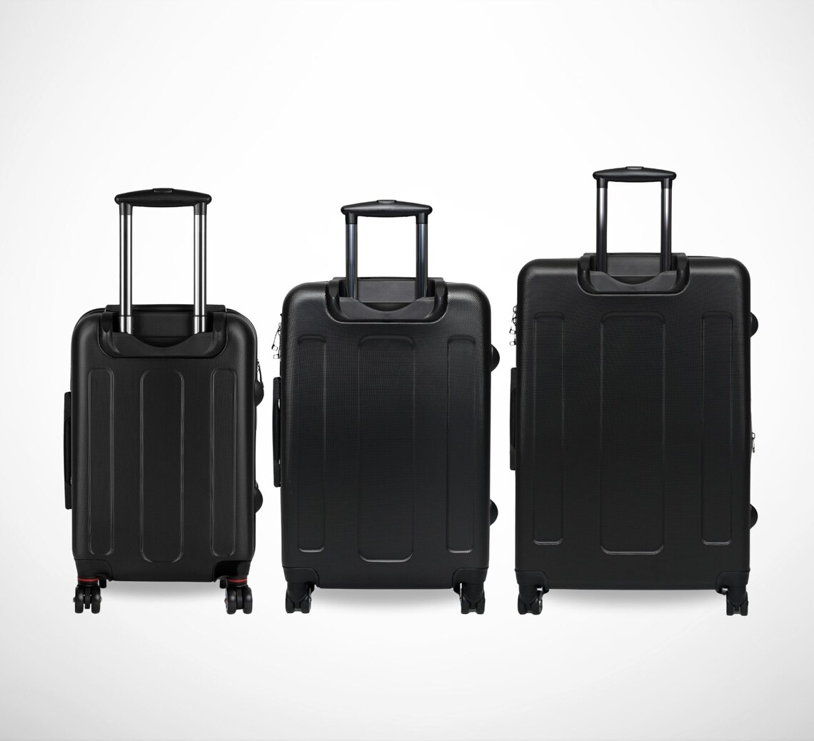 Personalized Letter Name Luggage Custom Grey Stylish Hard - Etsy