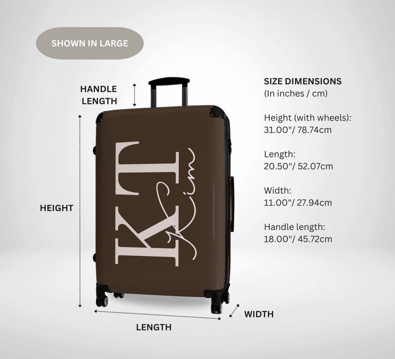 Custom Signature Initial Name Personalisable Luggage, Stylish Autograph ...
