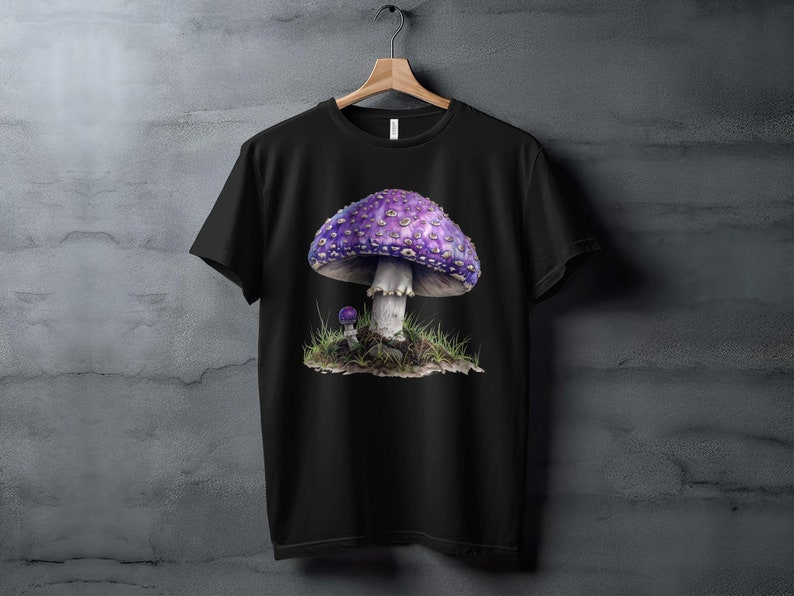 Magic Mushrooms T-shirt, Hippy Mushroom Design, Bohemian Style Shirt, Psychedelic Art Tee ...