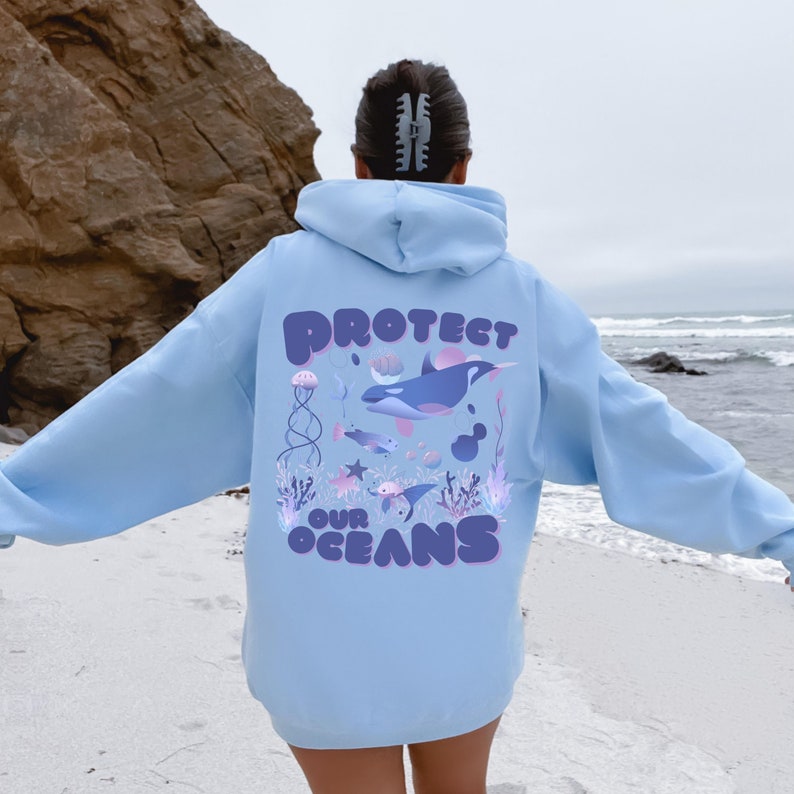 Protect Our Oceans Hoodie Save the Ocean Respect the Locals - Etsy