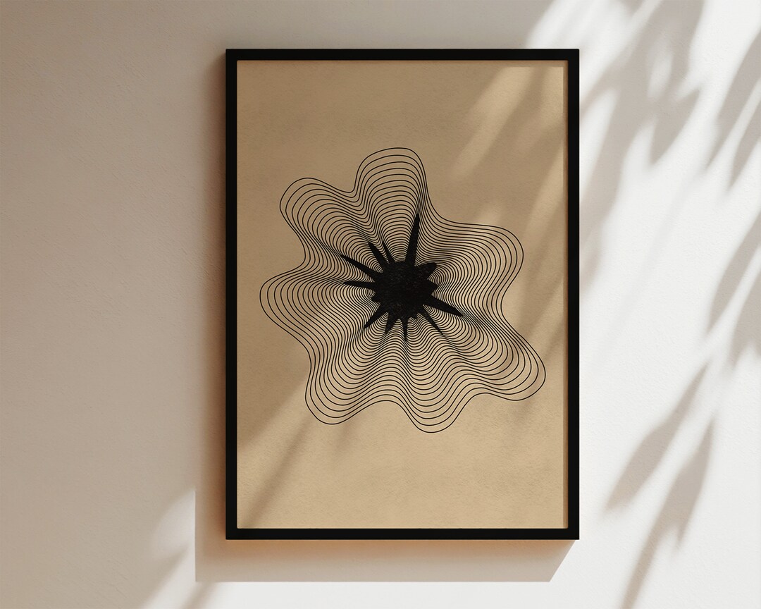 Rabbit Hole, Line Art Digital Print, Line Art Poster, Digital Print ...