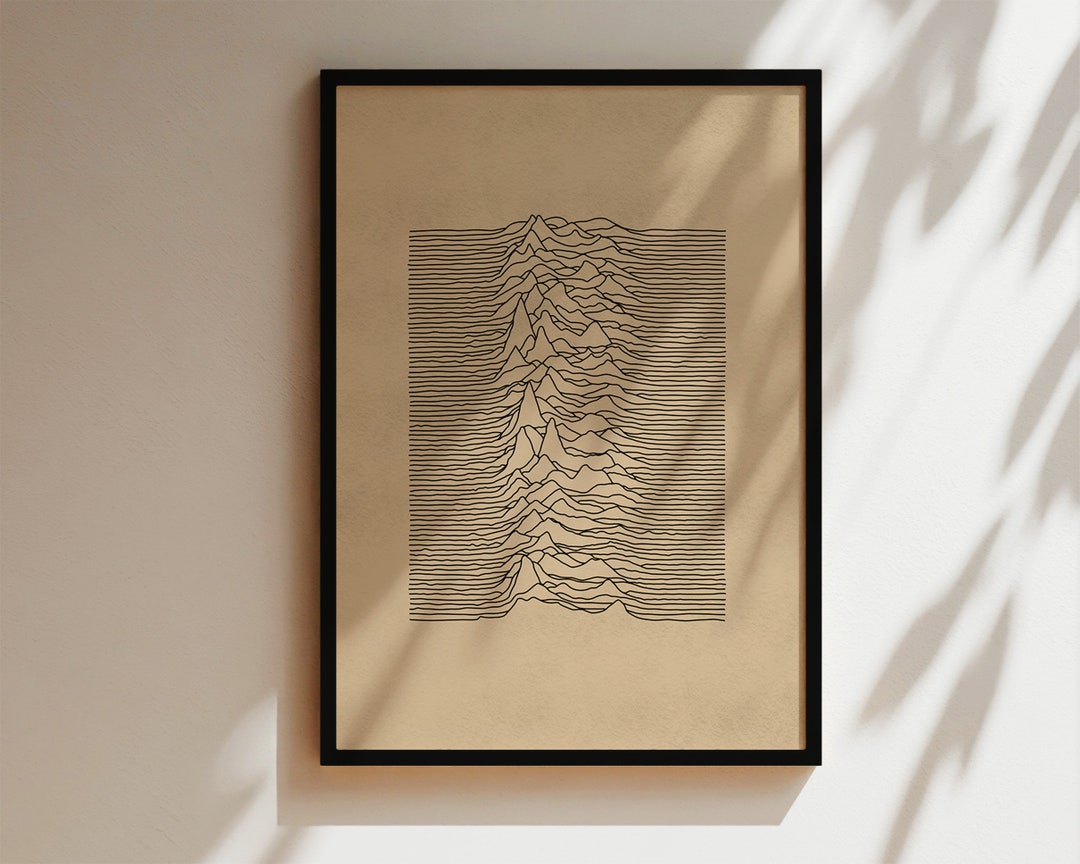 Unknown Pleasures, Wall Art , Unknown Pleasures Poster, Digital Print ...