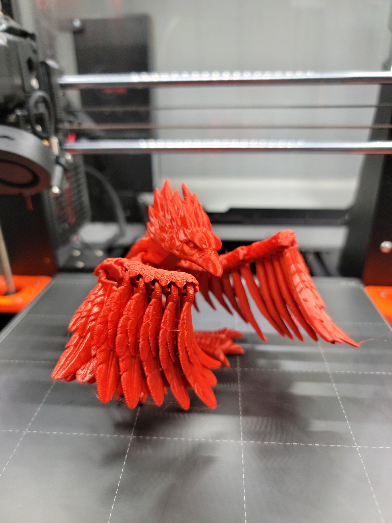 Flexi Factory 3d Printed Fidget Phoenix Custom Colors - Etsy