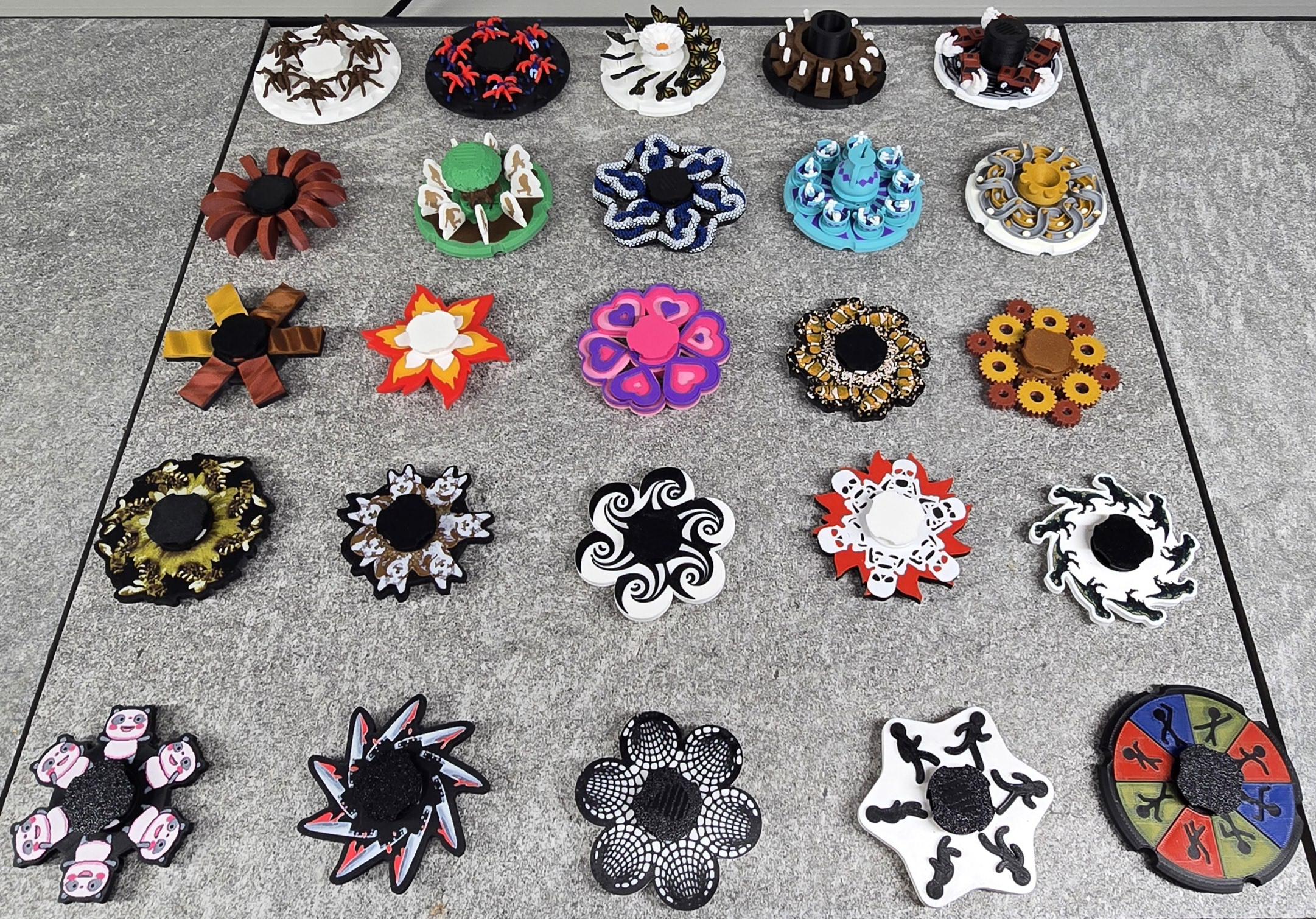 Animated 3d Printed Fidget Spinner - Etsy