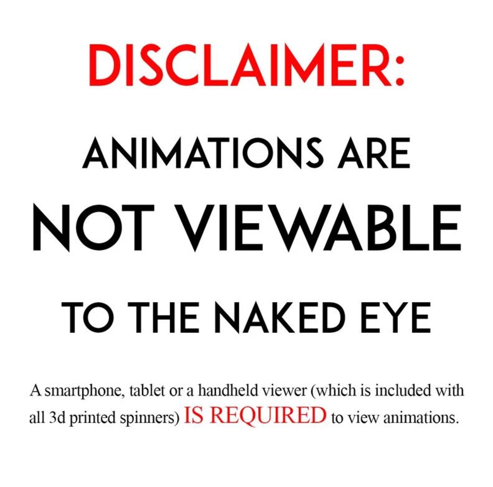 Animated 3d Printed Fidget Spinner - Etsy