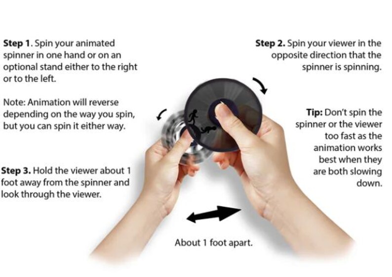 Animated 3d Printed Fidget Spinner - Etsy