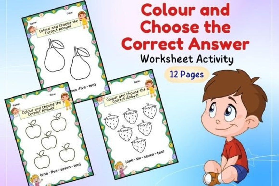 Fruit Coloring Pages for Kids, Activity Book for Toddlers, Learn ...