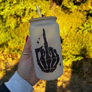 Middle Finger Libby Glass Middle Finger Cup Middle Finger - Etsy