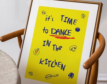 Retro Wall Art, Quote Art Print, Retro Frame Print, Trendy Wall Art ...