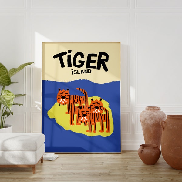 Framed Tiger Print - Etsy