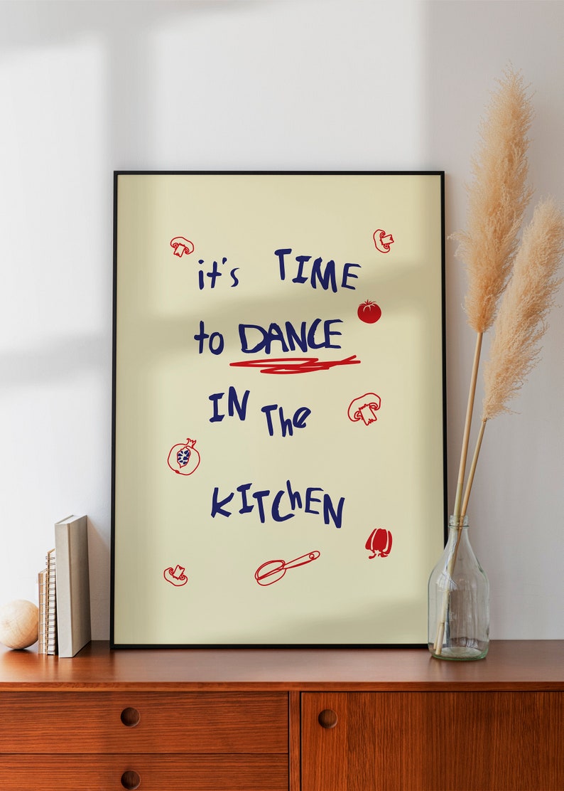 Retro Wall Art Dance Art Print Retro Print Trendy Wall Art Etsy