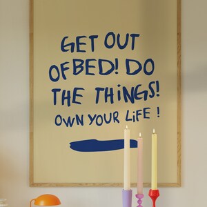 Retro Wall Art, Quote Art Print, Retro Frame Print, Trendy Wall Art ...