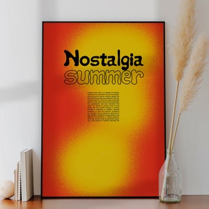 Retro Wall Art, Nostalgia Print, Retro Ultra Print, Trendy Wall Art ...