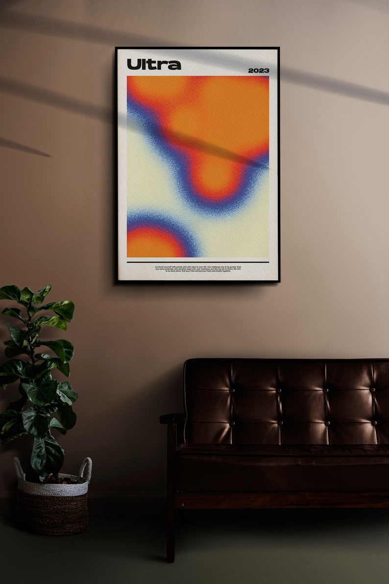 Retro Wall Art Ultra Art Print Retro Color Print Trendy - Etsy