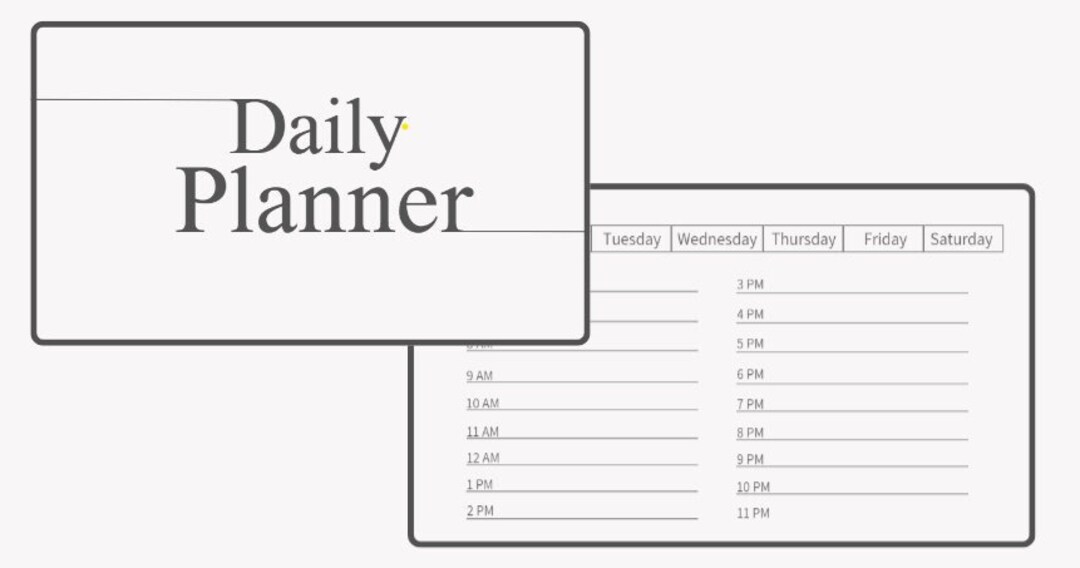 Digital Daily Weekly Planner, Time Management Planner, iPad Planner ...