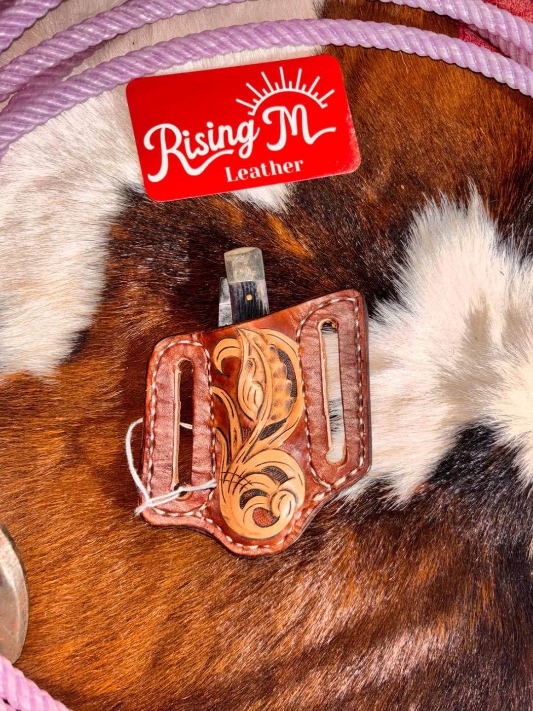 Tooled Knife Sheath Case Knife Sheath - Etsy