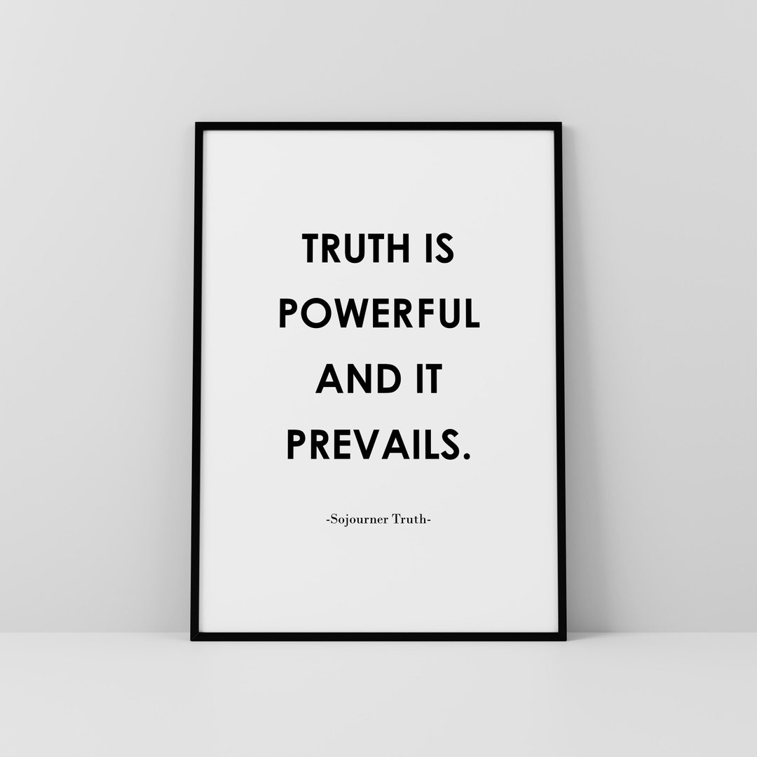 Sojourner Truth Quote Poster: Inspirational Civil Rights and Women's ...