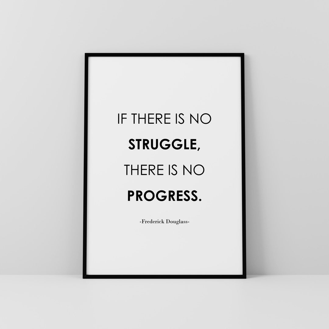 Frederick Douglass Poster, Inspirational Quote Wall Art, Activism ...