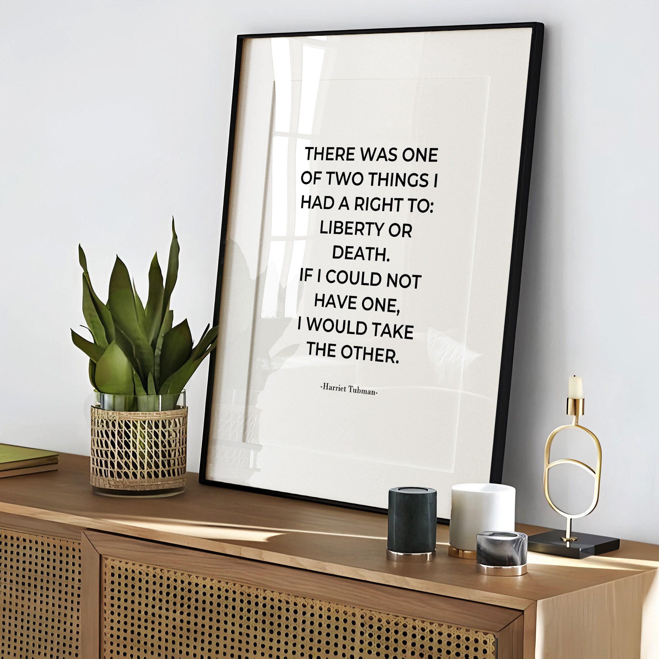 Harriet Tubman Poster, Harriet Tubman Quote, Inspirational Quote Print ...