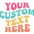 Custom Wavy Text Svg, Your Custom Text Here, Colourful Stacked Wavy ...