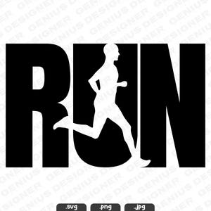 Run SVG PNG Digital File, Running Vector File, Fitness Runner Cut File ...