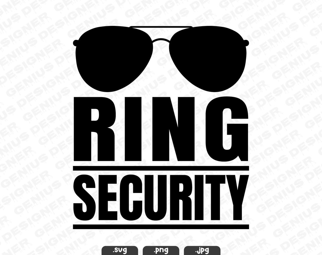 Ring Security SVG PNG, Ring Bearer Svg, Wedding Svg, Marriage Svg, Ring ...
