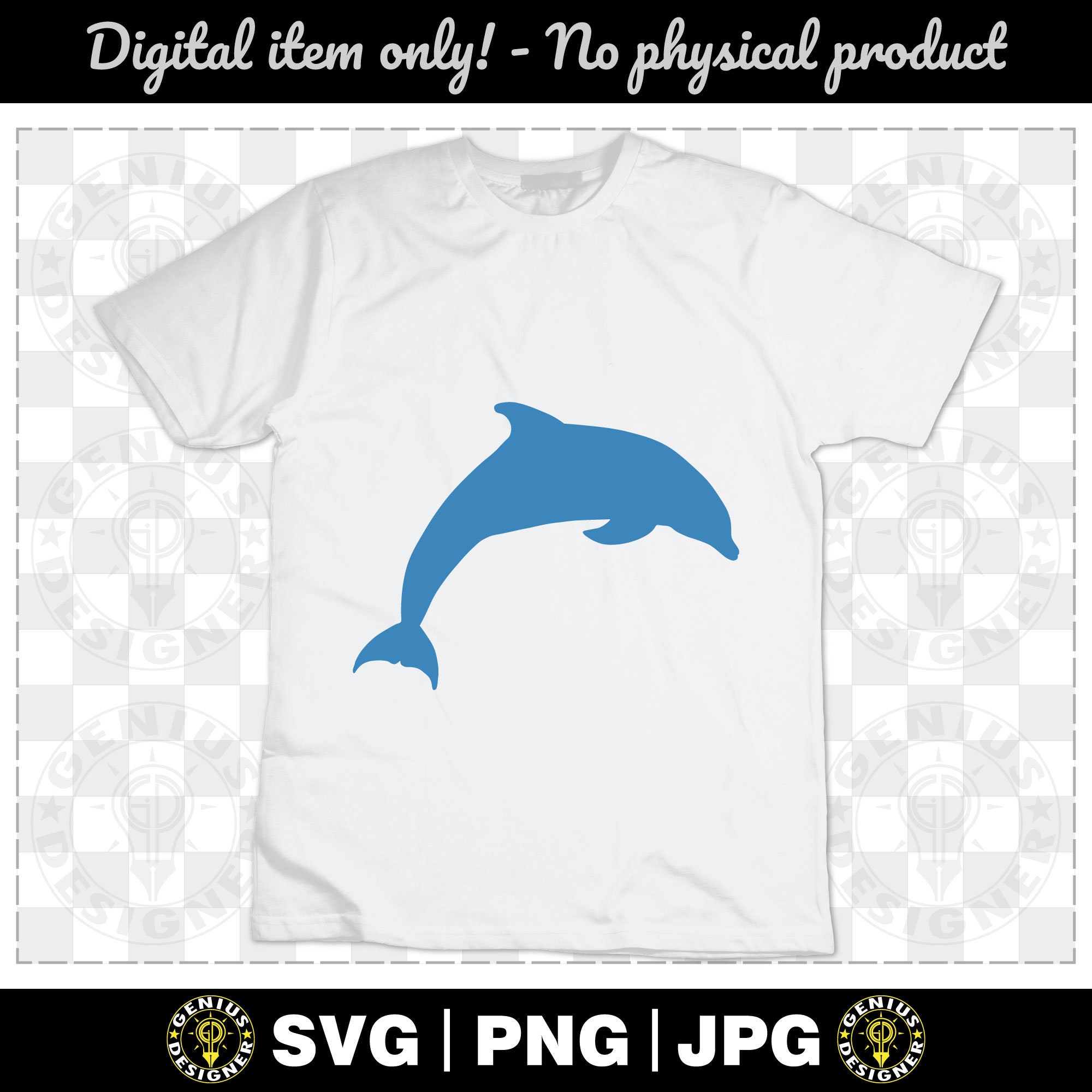 Dolphin SVG Dolphin Cut File Svg Png Jpg Dolphin - Etsy