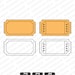 Ticket SVG | Ticket Template Svg | Custom Ticket Border Bundle | Movie ...