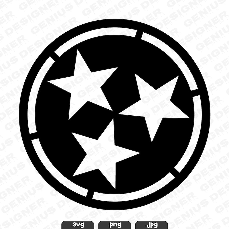 Tennessee Tristar Svg - Etsy