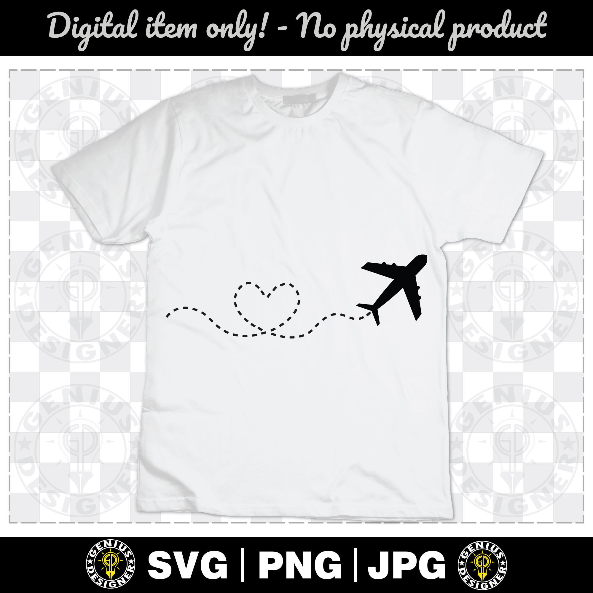 Airplane Heart Plane Route Svg, Dotted Line Plane Route Svg, Airplane ...