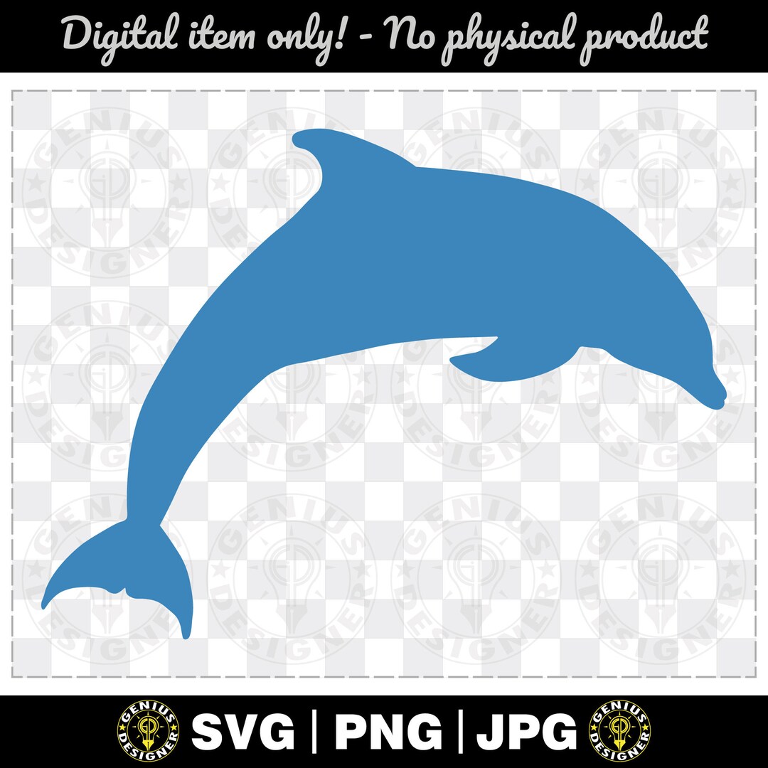 Dolphin SVG | Dolphin Cut File Svg Png Jpg | Dolphin Silhouette - Etsy