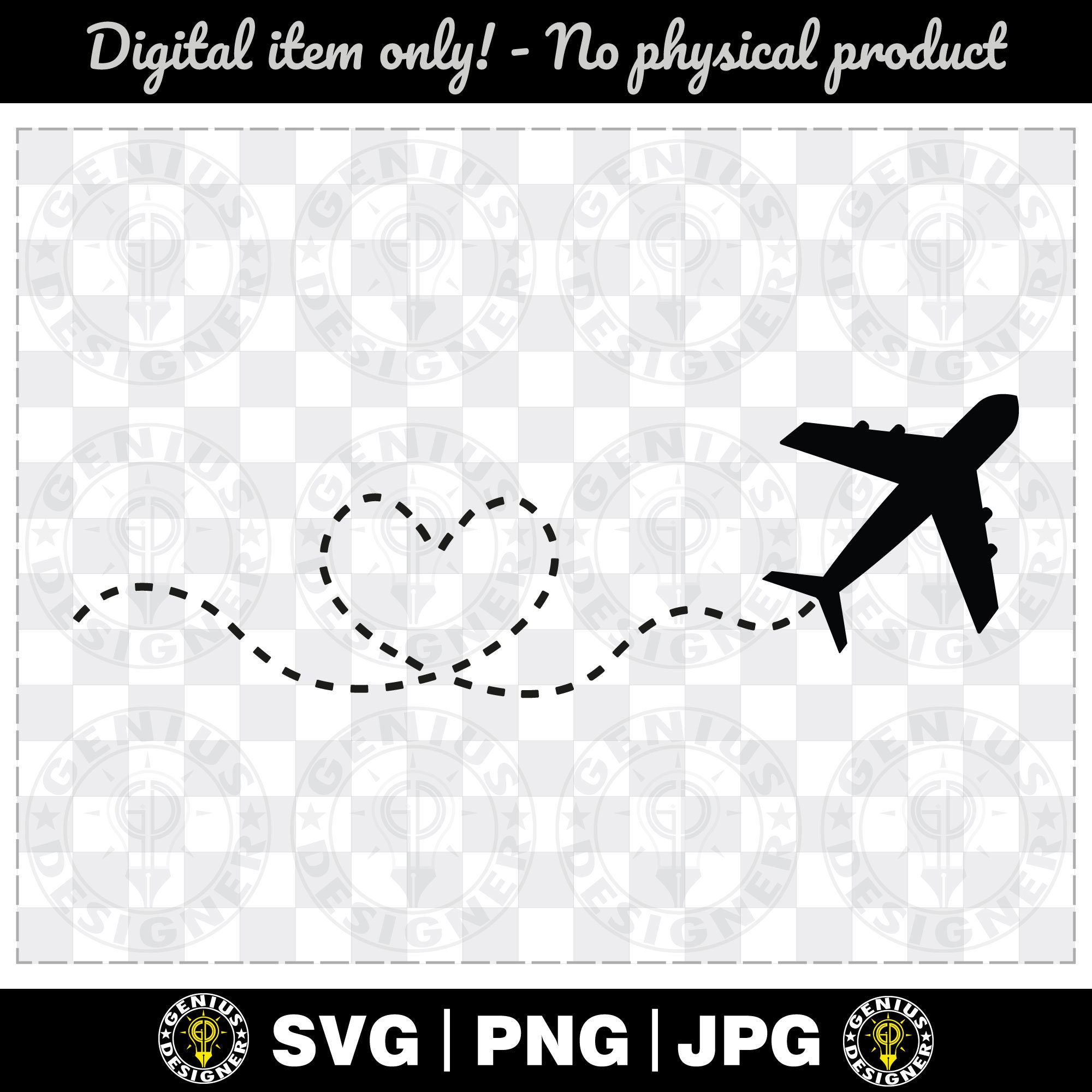 Airplane Heart Plane Route Svg, Dotted Line Plane Route Svg, Airplane ...