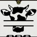Cow Head Monogram Svg Cow Split Nameframe Cowhide Pattern, Svg,png,jpg ...