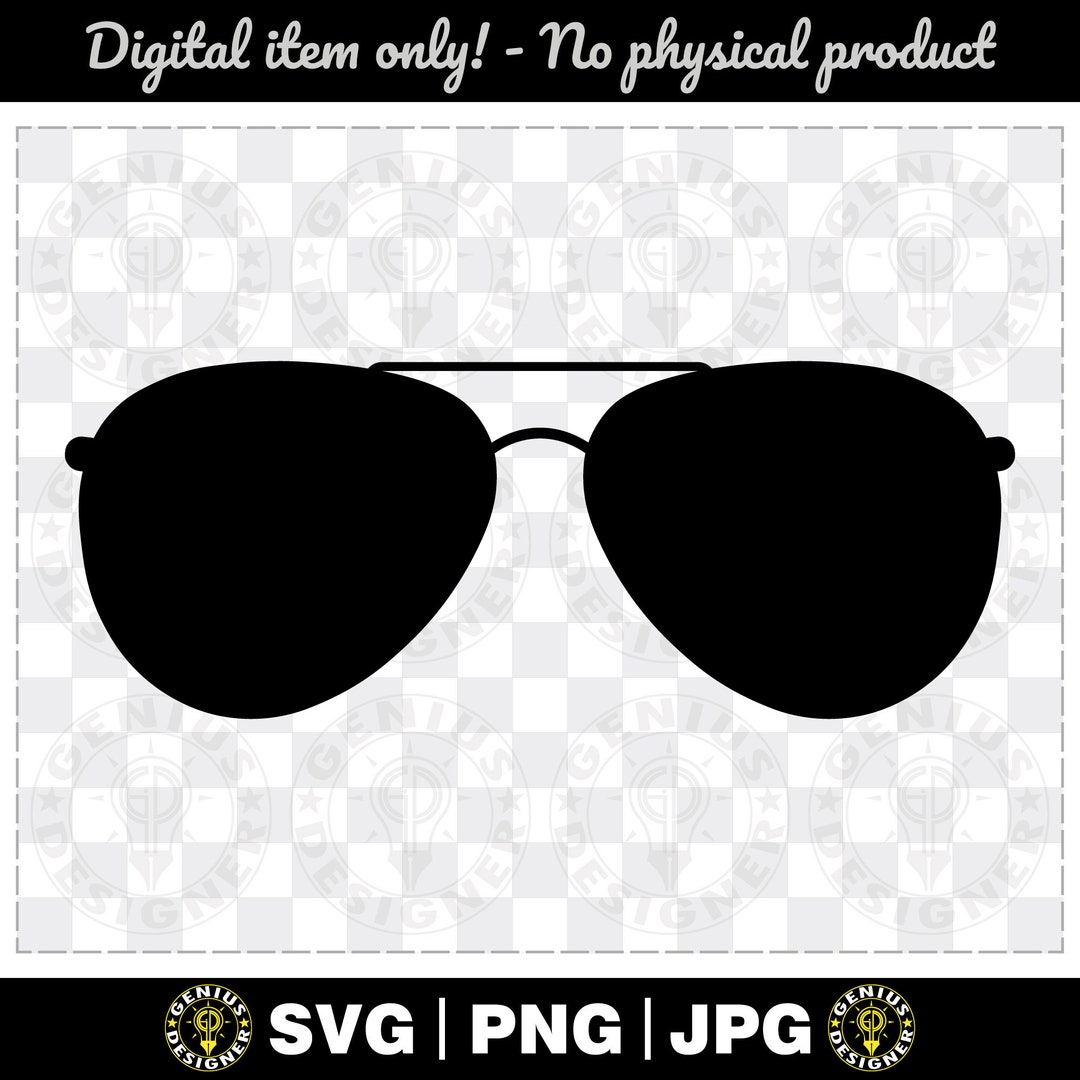 Aviator Sunglasses SVG | Sunglasses Svg Png Jpg | Cut File Cricut ...