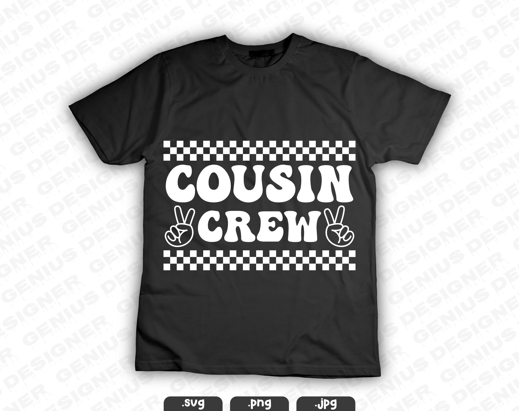 Retro Cousin Crew Svg, Png, Jpg, Groovy Design (digital Download) - Etsy