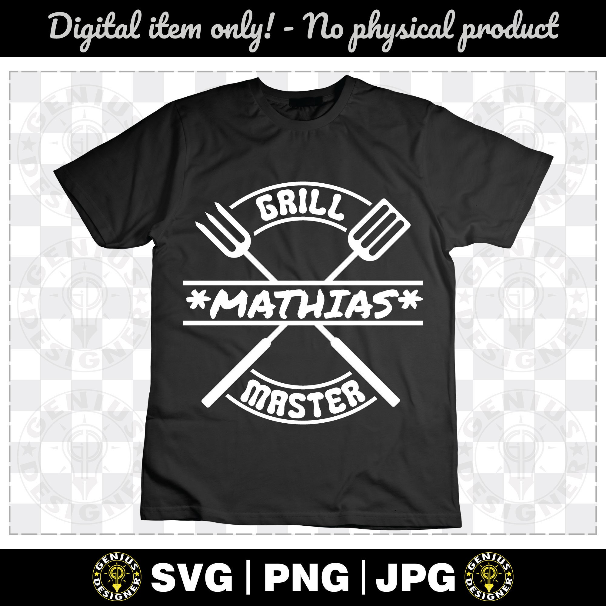 Grill Master Monogram Svg : Grill Master Split Nameframe - Etsy