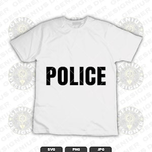 POLICE Svg | Police Cut File | DIY Tshirts Hats Decals Stickers | Svg ...