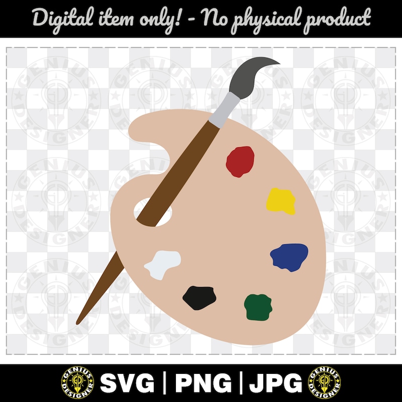 Paint Palette Svg - Etsy