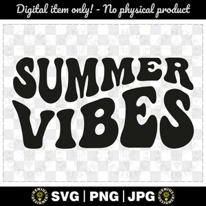 Summer Vibes Svg | Seamless Summer T Shirt Design Svg | Wavy Groovy ...